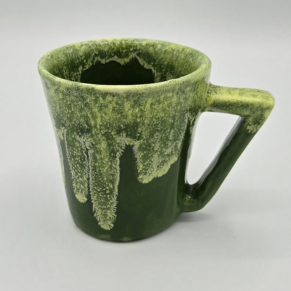 Winart | Dining | Vintage Mcm Winart Pottery Green Drip Coffee Mug ...